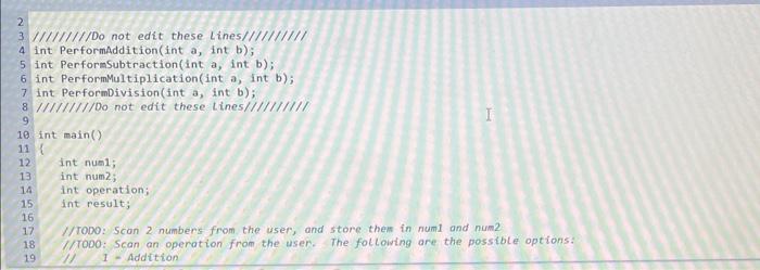 Solved Write a calculator program that asks the user for 2 | Chegg.com