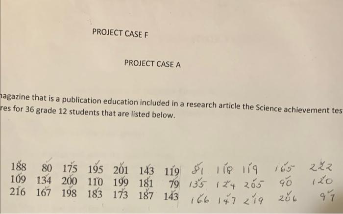 Solved Project A Probability and Statistic Project. School | Chegg.com