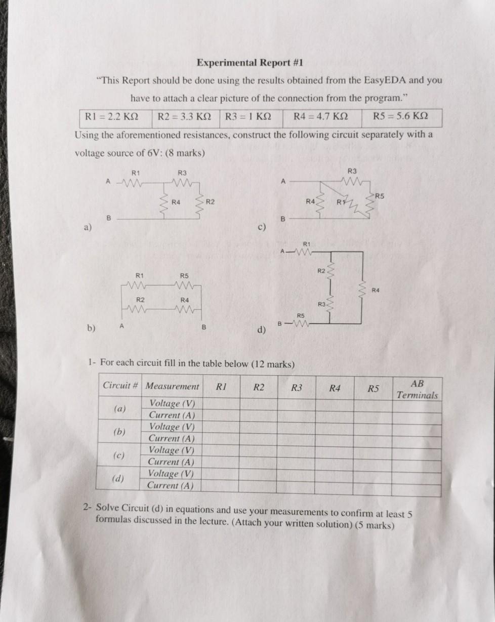 Solved Can someone answer following questions using Easy EDA | Chegg.com