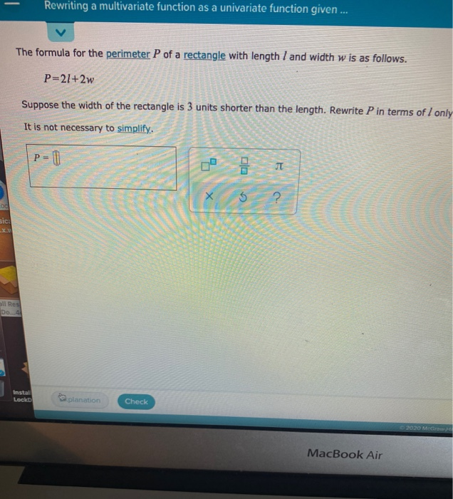 Solved Rewriting a multivariate function as a univariate | Chegg.com