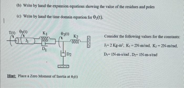 Solved (e) Write by hand the expansion equations showing the | Chegg.com
