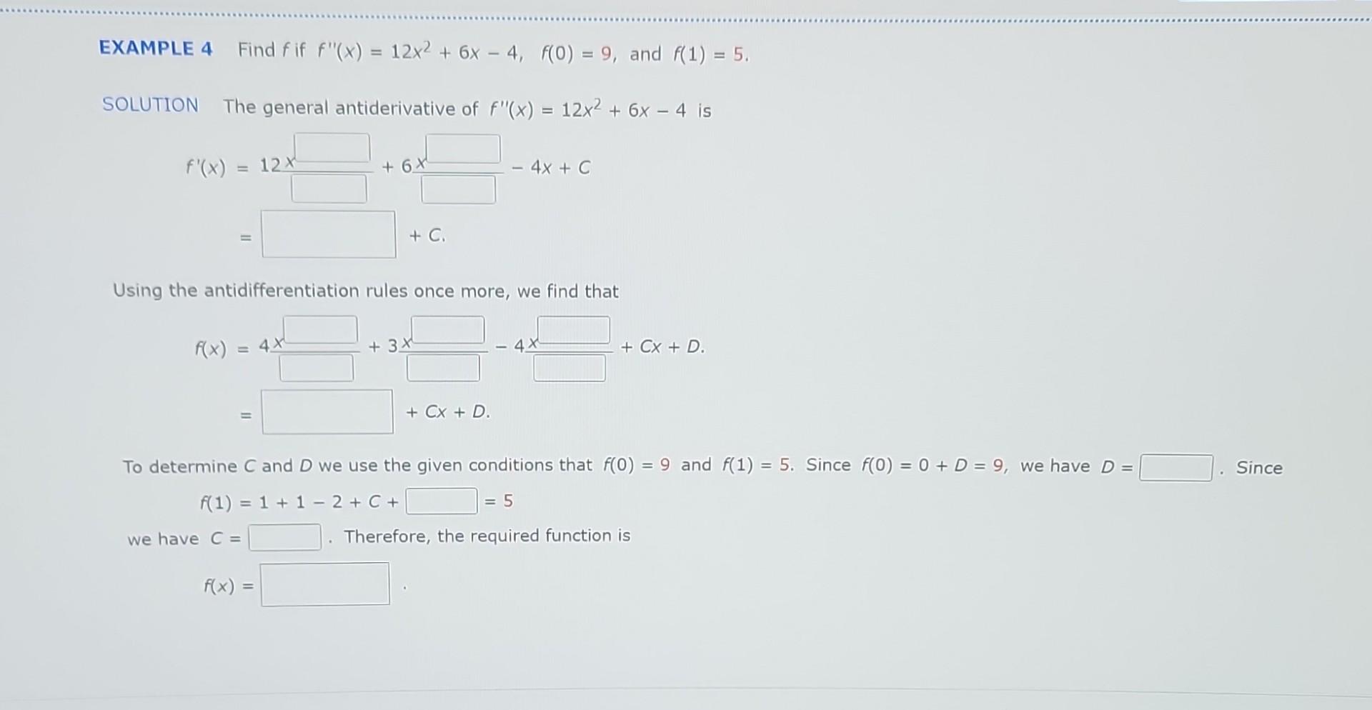 Solved EXAMPLE 4 Find \\( f \\) if \\( f^{\\prime | Chegg.com