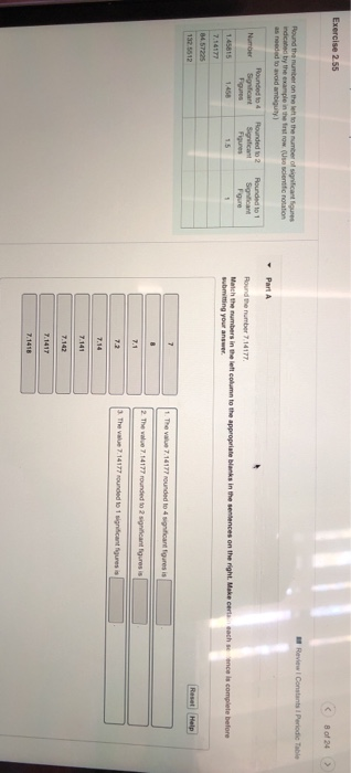 Solved Exercise 255 B of 24 Review Constants Periodic Table | Chegg.com