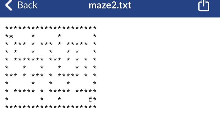 Solved Maze Solver Create a program that allows the user to | Chegg.com