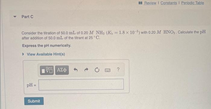 Solved Learning Goal: To calculate the pH at the equivalence | Chegg.com