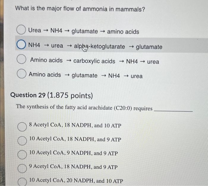 Solved The molecule shown below is transaminated to form the | Chegg.com