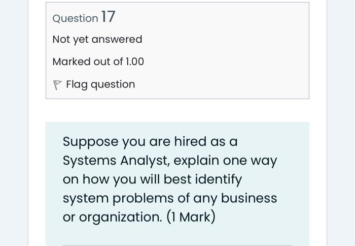 Solved Question 11 Not yet answered Marked out of 0.50 P | Chegg.com