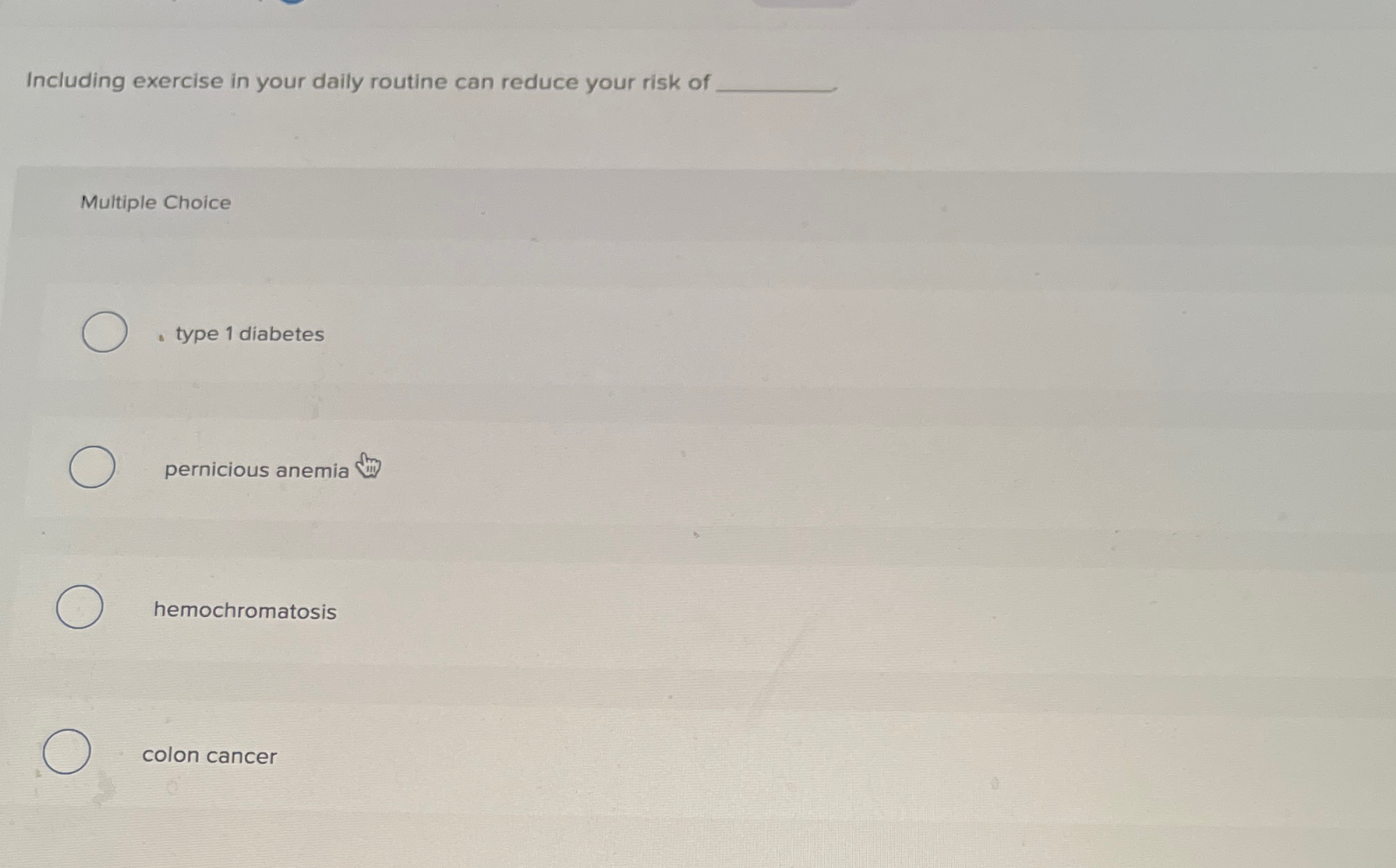Solved Including exercise in your daily routine can reduce | Chegg.com