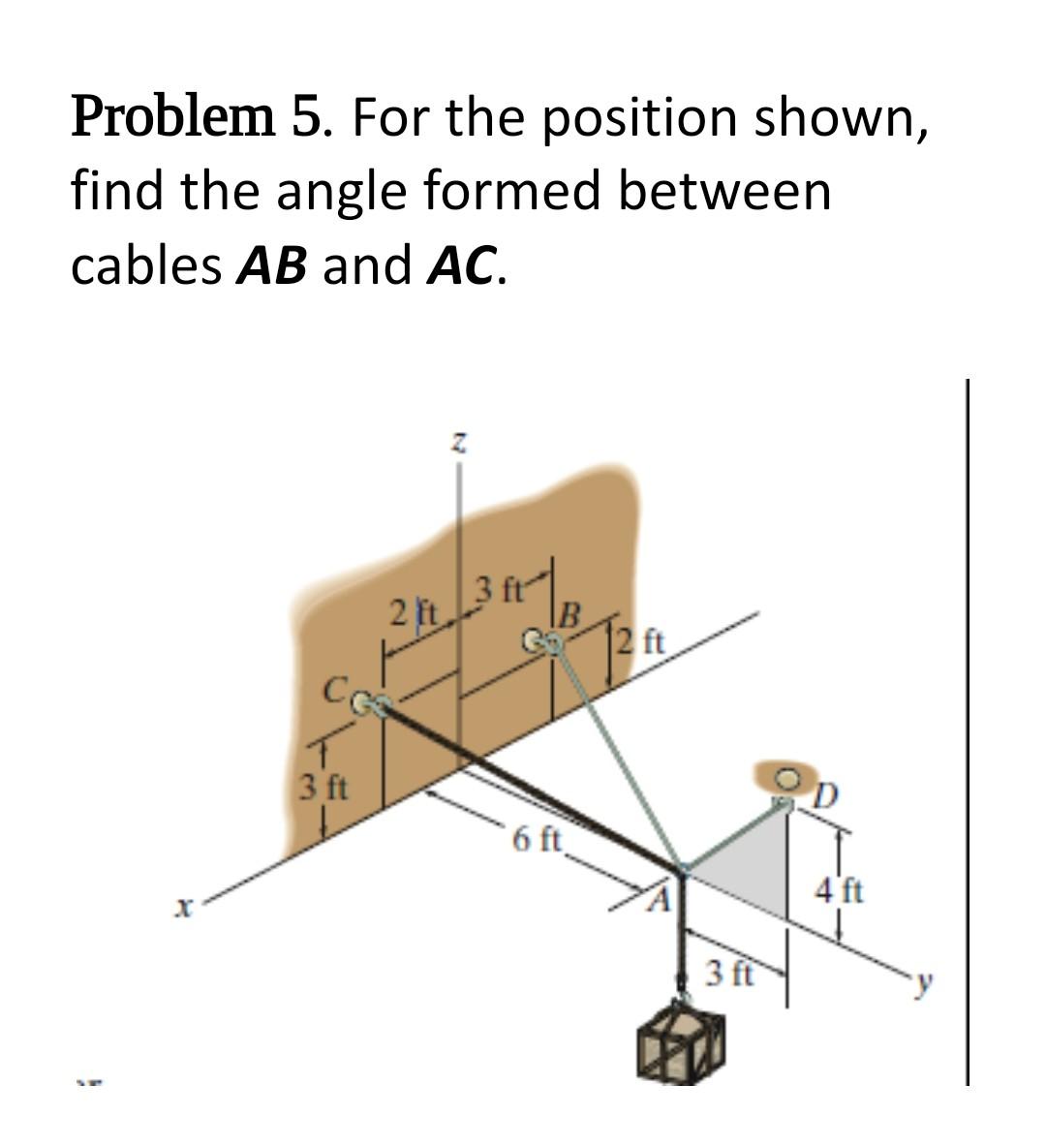 Solved Problem 5. For the position shown, find the angle | Chegg.com