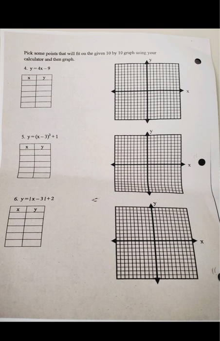 Solved Pick some points that will fit on the given 10 by 10 | Chegg.com