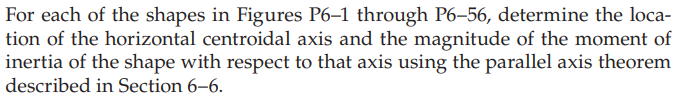 Solved For each of the shapes in Figures P6-1 ﻿through | Chegg.com