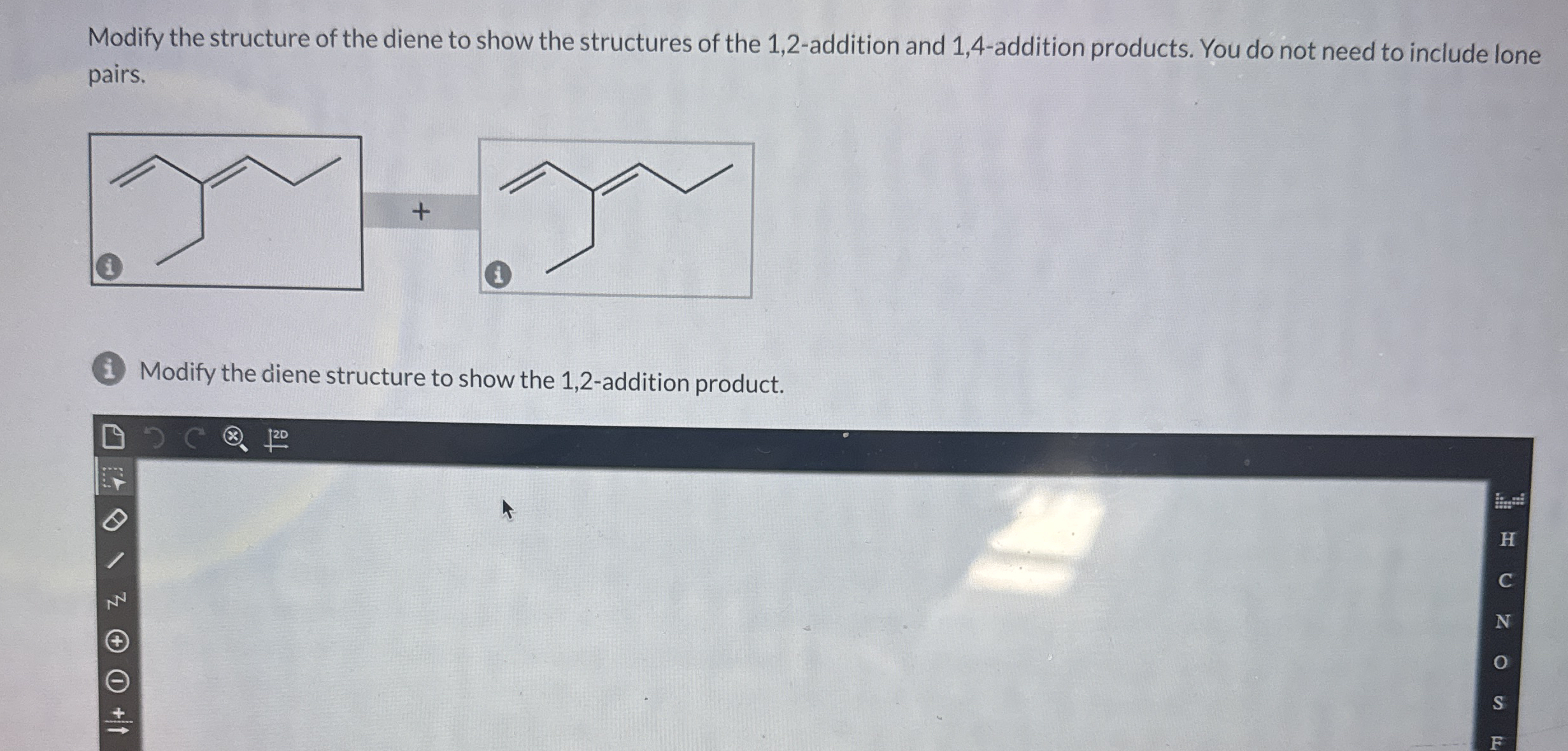 Solved Modify the structure of the diene to show the | Chegg.com