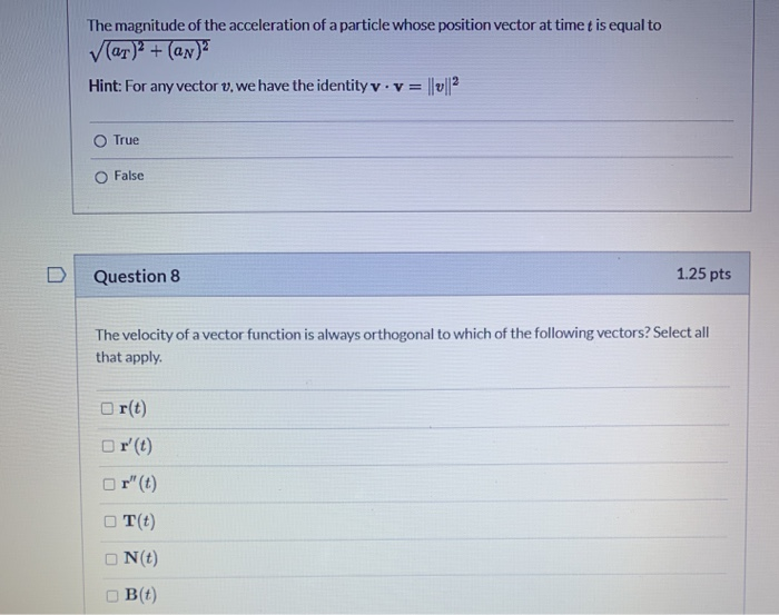 Solved The magnitude of the acceleration of a particle whose | Chegg.com