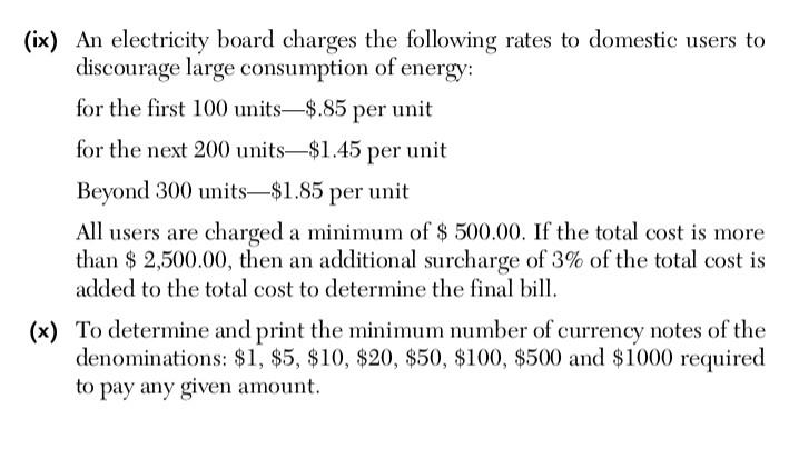 Solved EXERCISES Construct flowcharts for the following | Chegg.com