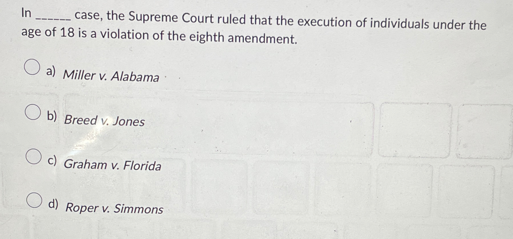 Solved In case, the Supreme Court ruled that the execution | Chegg.com