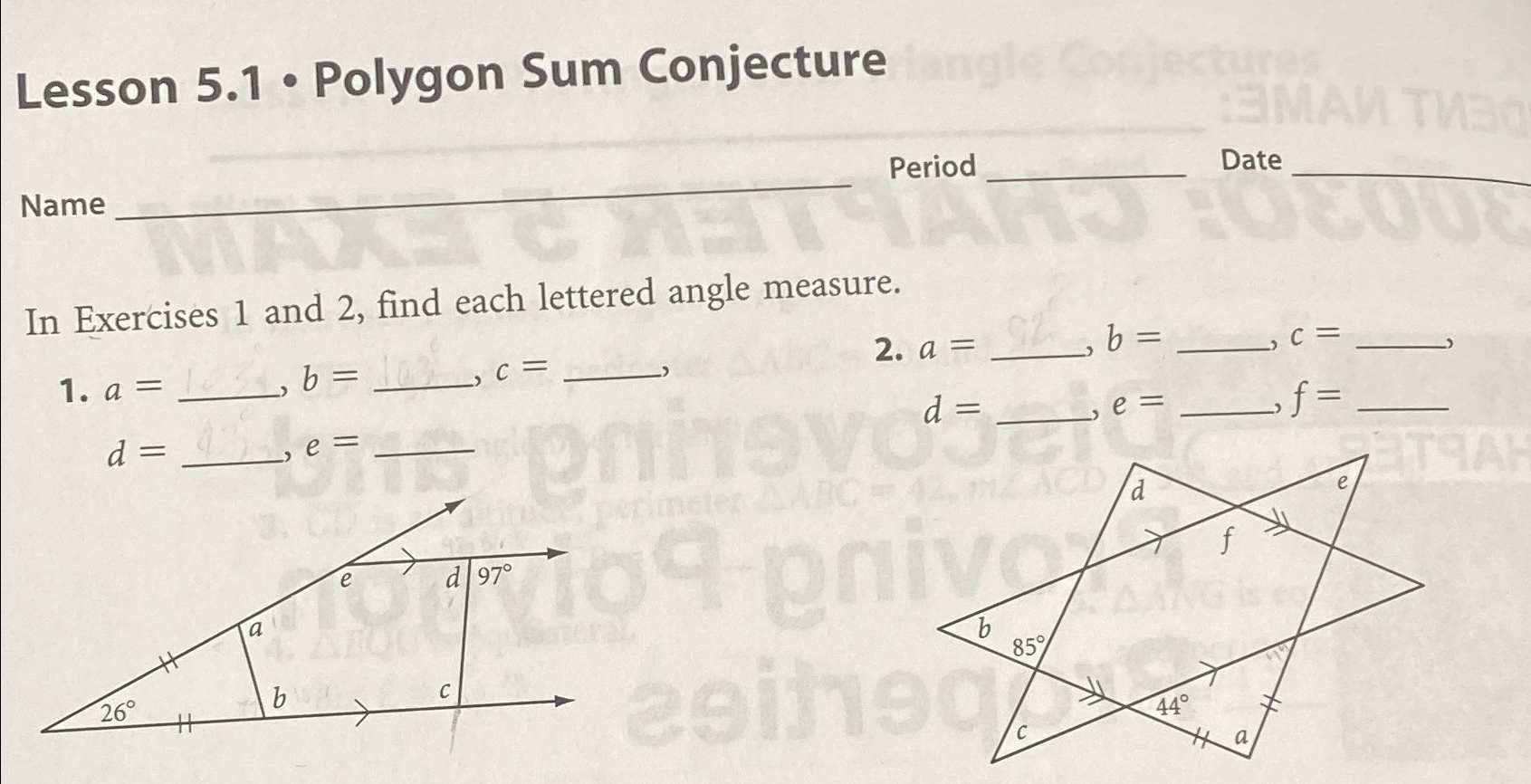 Solved Lesson 5 1 ﻿polygon Sum Conjecturenameperioddatein