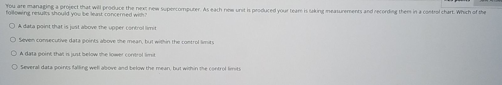 Solved You are managing a project that will produce the next | Chegg.com