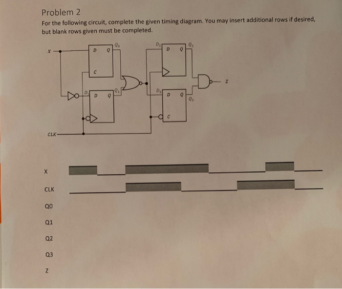 Solved Problem 1 For the following circuit, complete the | Chegg.com Solved Problem 1 For the following circuit, complete the | Chegg.com