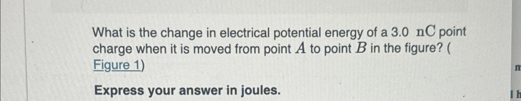 Solved What is the change in electrical potential energy of | Chegg.com