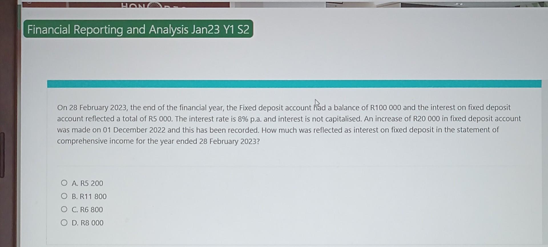 Solved On 28 February 2023, the end of the financial year, | Chegg.com
