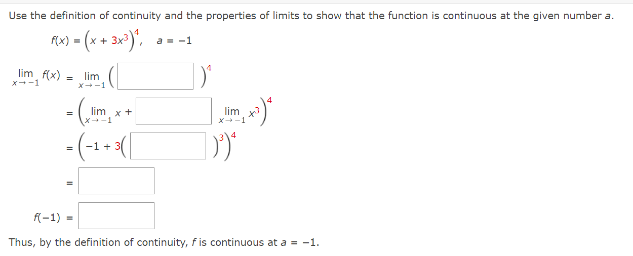 Solved Use the definition of continuity and the properties | Chegg.com