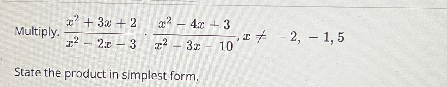 Solved Multiply. | Chegg.com
