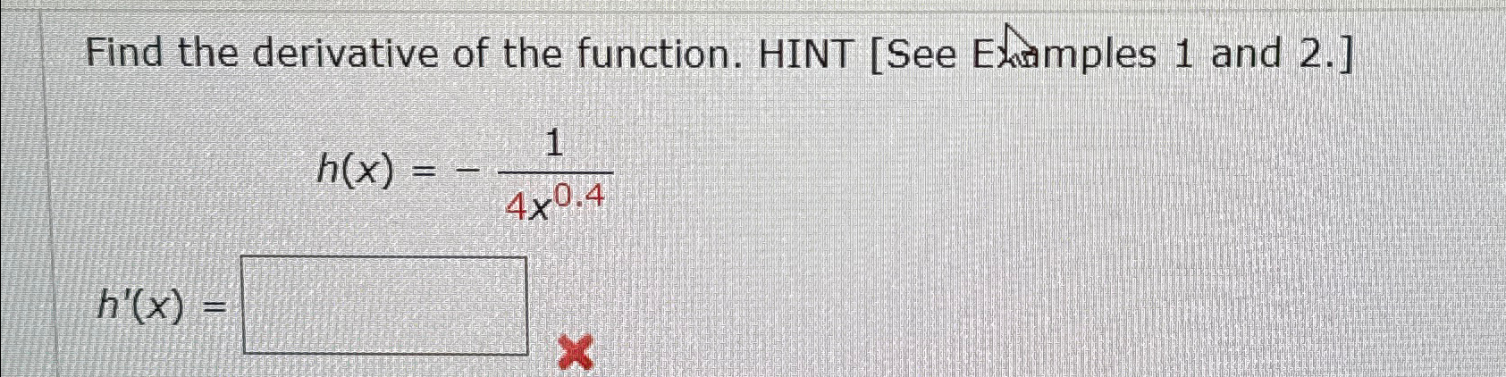 Solved Find the derivative of the function. HINT [See | Chegg.com