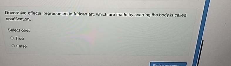 Solved Decorative effects, represented in African art, which | Chegg.com