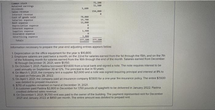 Problem 2.4 (Algo) Accounting cycle; adjusting | Chegg.com