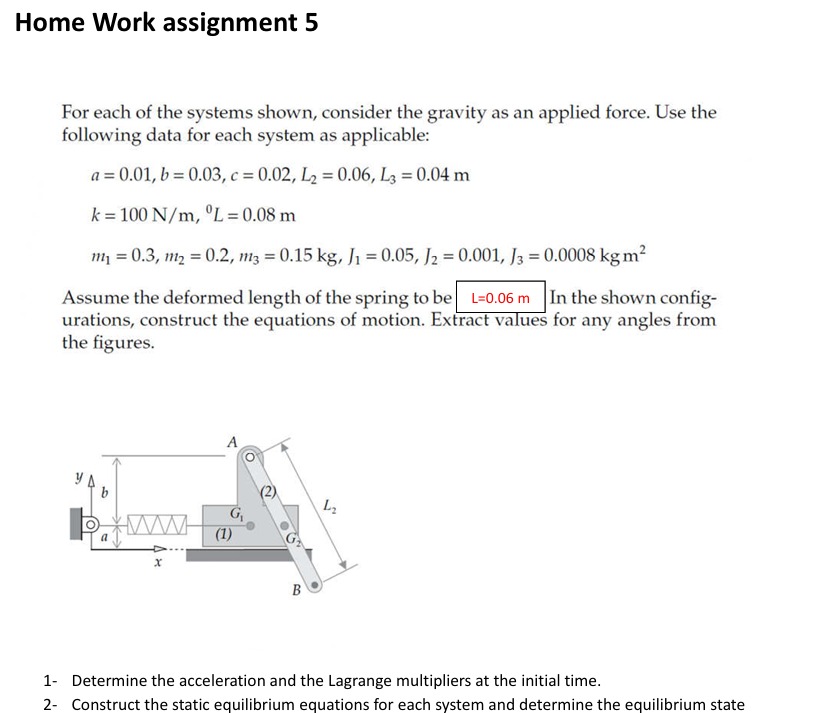Solved Home Work assignment 5For each of ﻿the systems shown, | Chegg.com