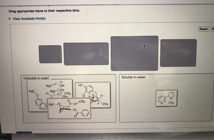 Drag appropriate items to their respective bins. View | Chegg.com