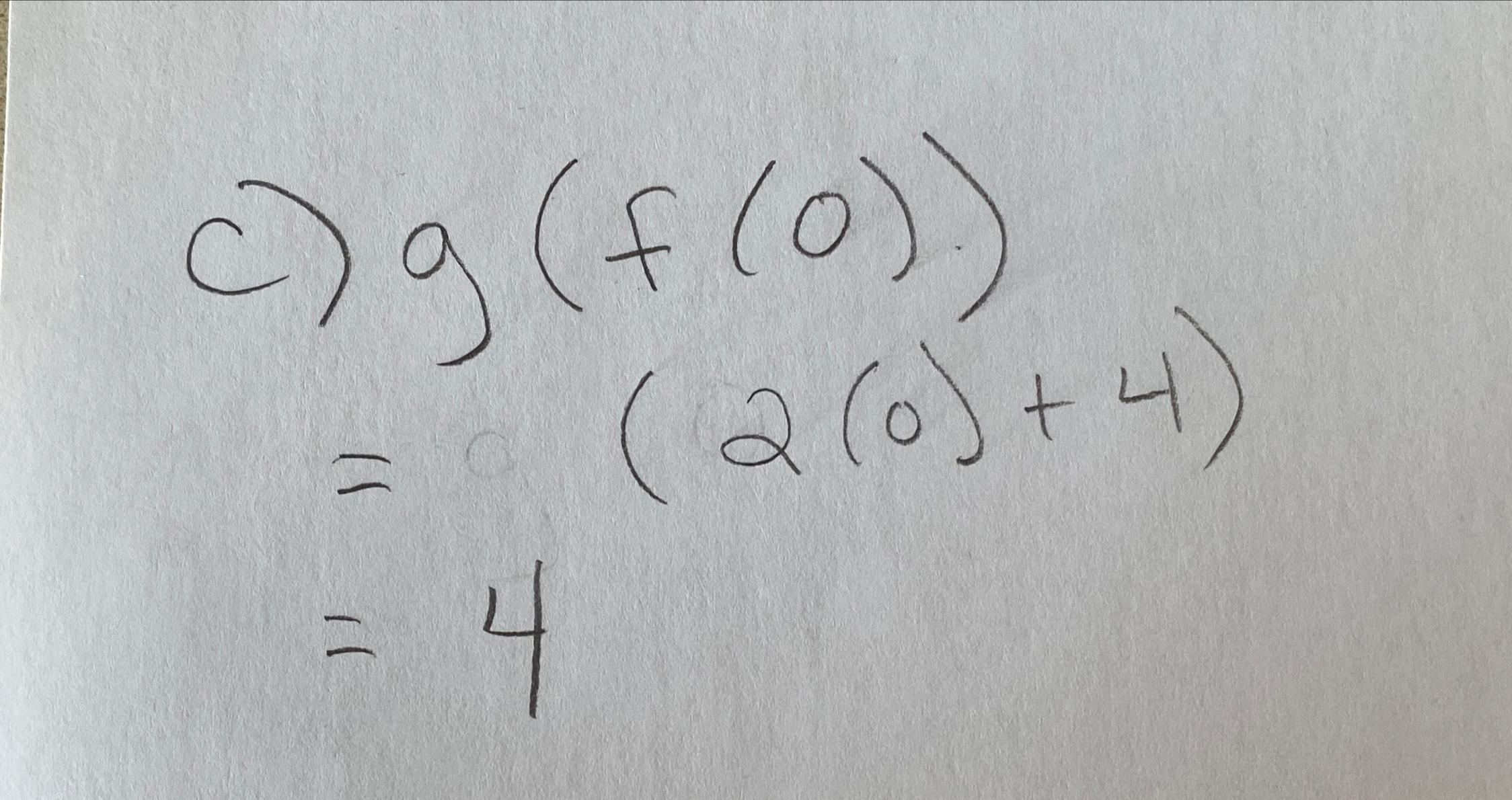 Solved Is this the correct answer? Thanks.Given f(x)=2x+4 | Chegg.com