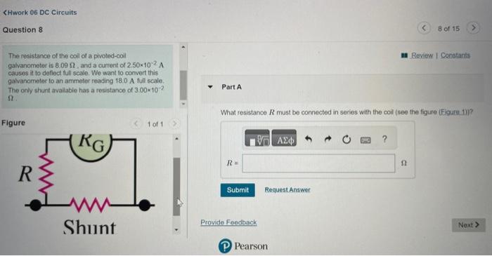 Solved The resistance of the coil of a pivoted-coil | Chegg.com