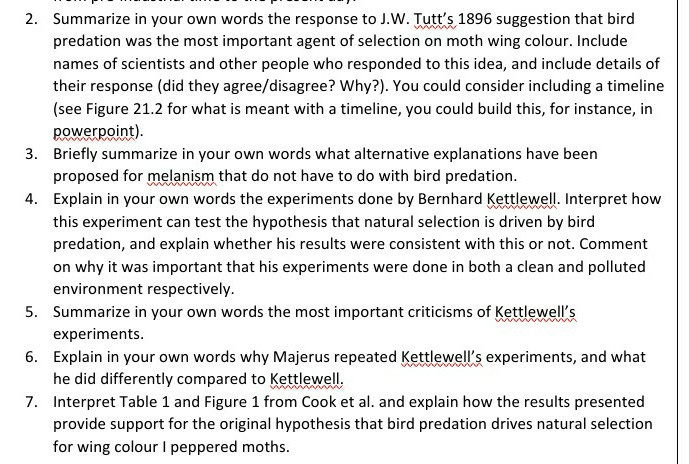 2. Summarize in your own words the response to | Chegg.com