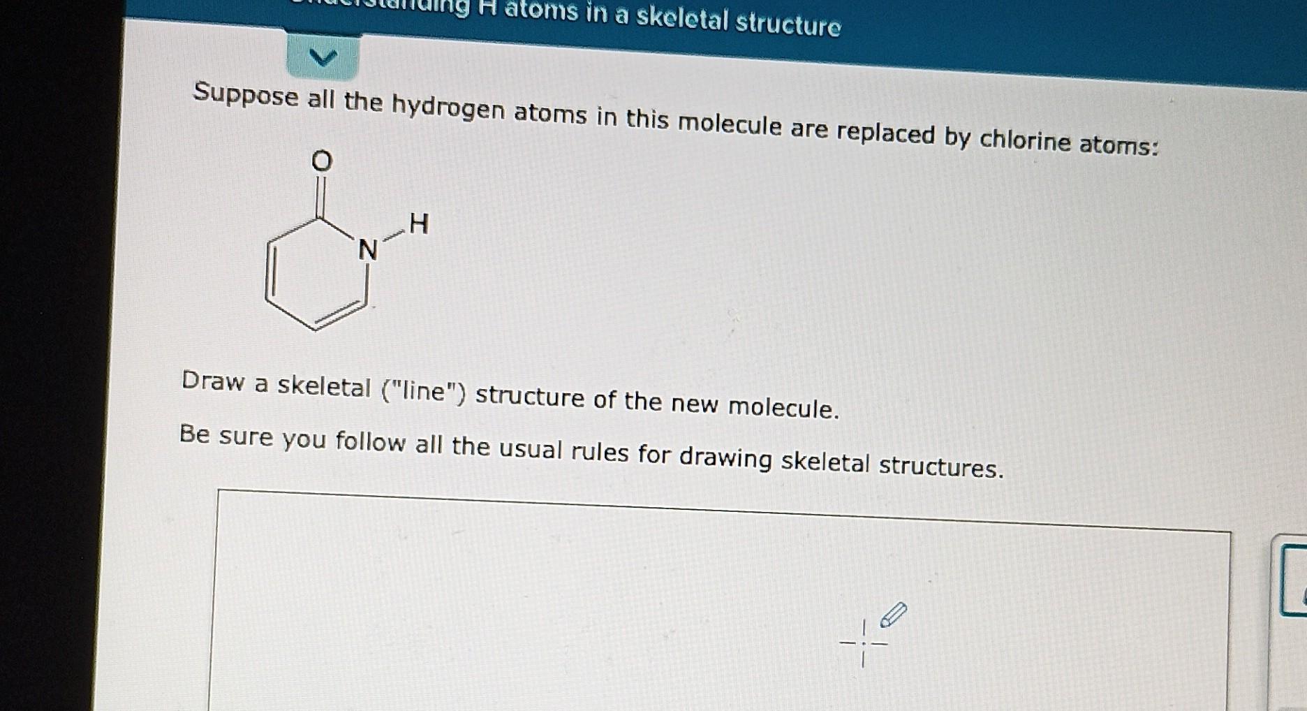 Solved Suppose All The Hydrogen Atoms In This Molecule Are