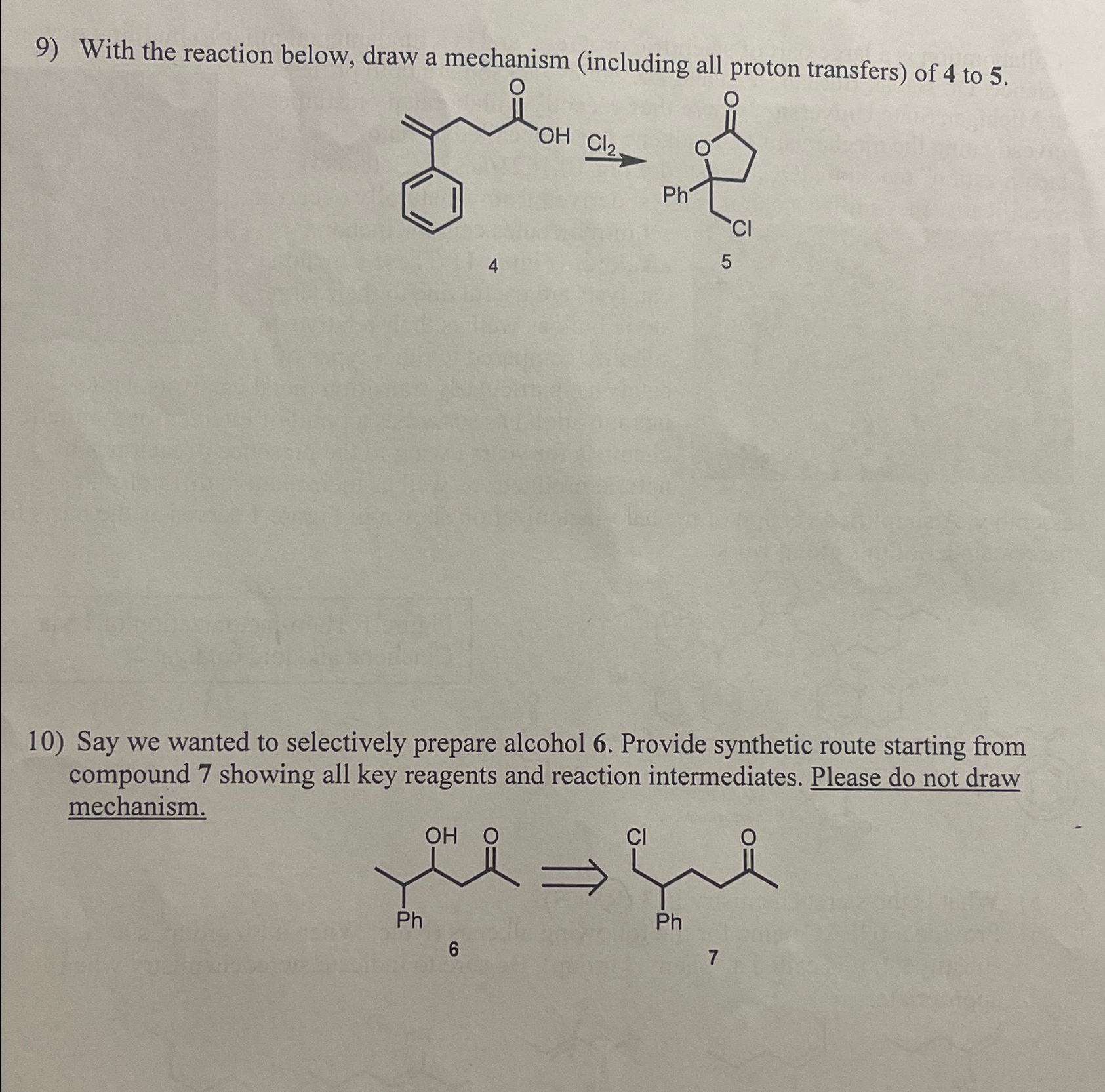 Solved With the reaction below, draw a mechanism (including | Chegg.com