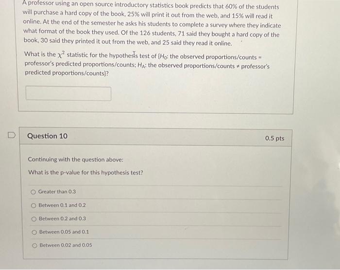 Solved A professor using an open source introductory | Chegg.com