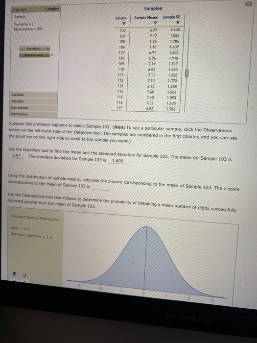 Solved Data Set Sample Variables 2 Observations 200 Samples 