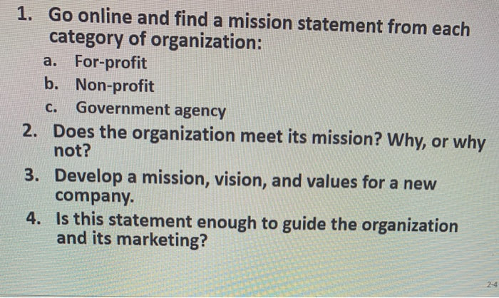 Solved The Importance Of Mission Vision And Values For Chegg solved-the-importance-of-mission-vision-and-values-for-chegg