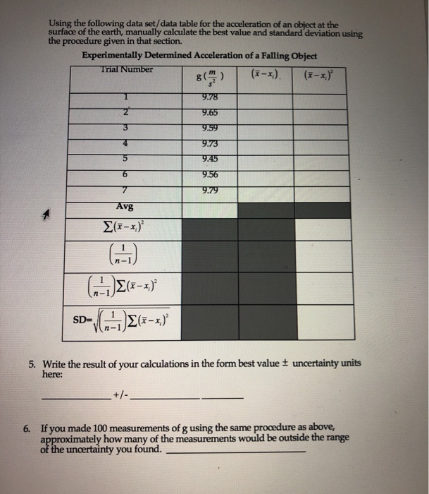 Solved Using The Following Data Set data Table For The Chegg