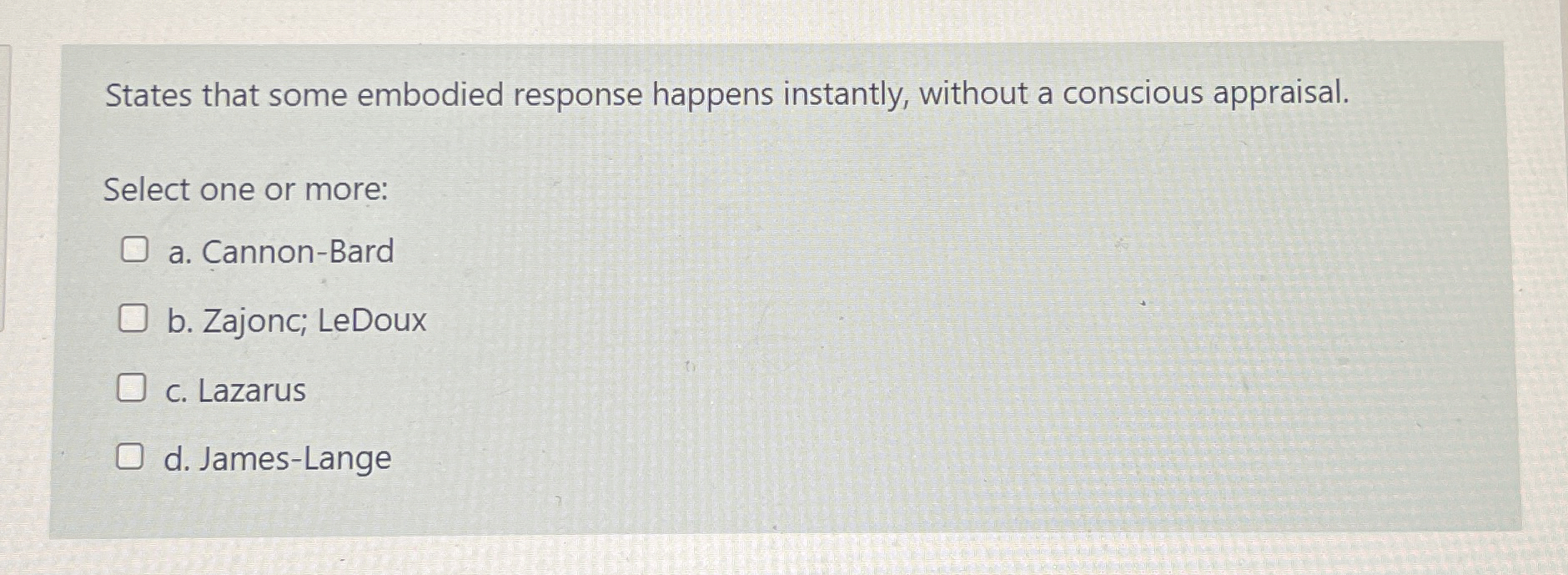 Solved States That Some Embodied Response Happens Instantly