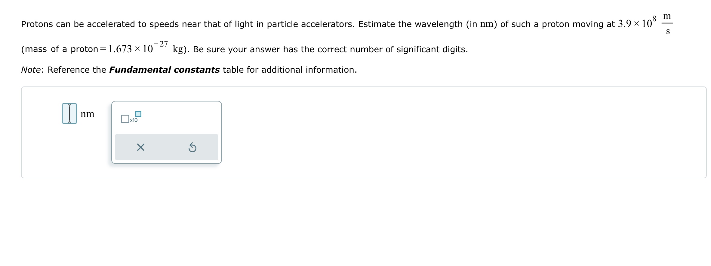 Solved Protons can be accelerated to speeds near that of | Chegg.com