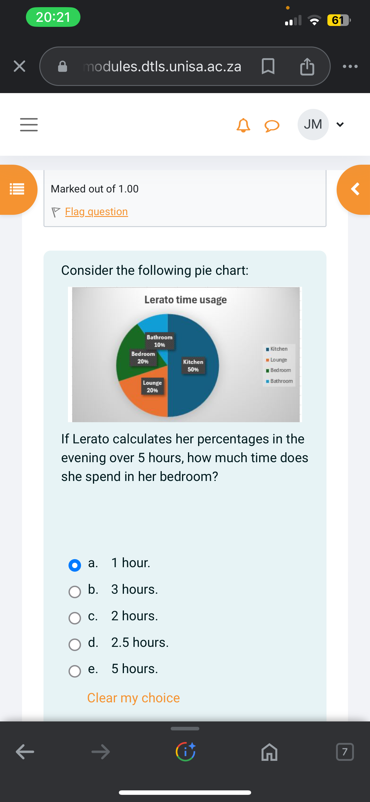 Solved Consider the followina pie chart: If Lerato | Chegg.com