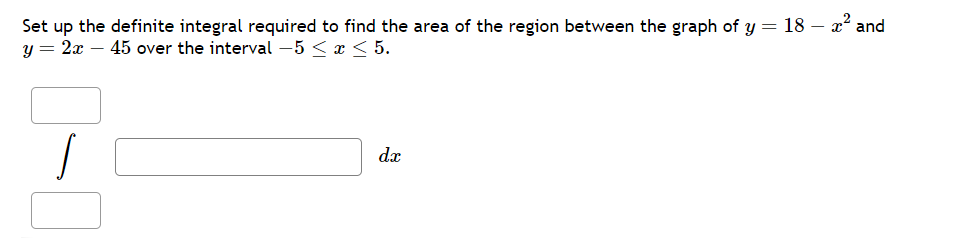 Solved Set up the definite integral required to find the | Chegg.com