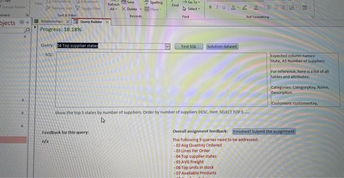 Solved Expected column namest state, A5 Number of | Chegg.com