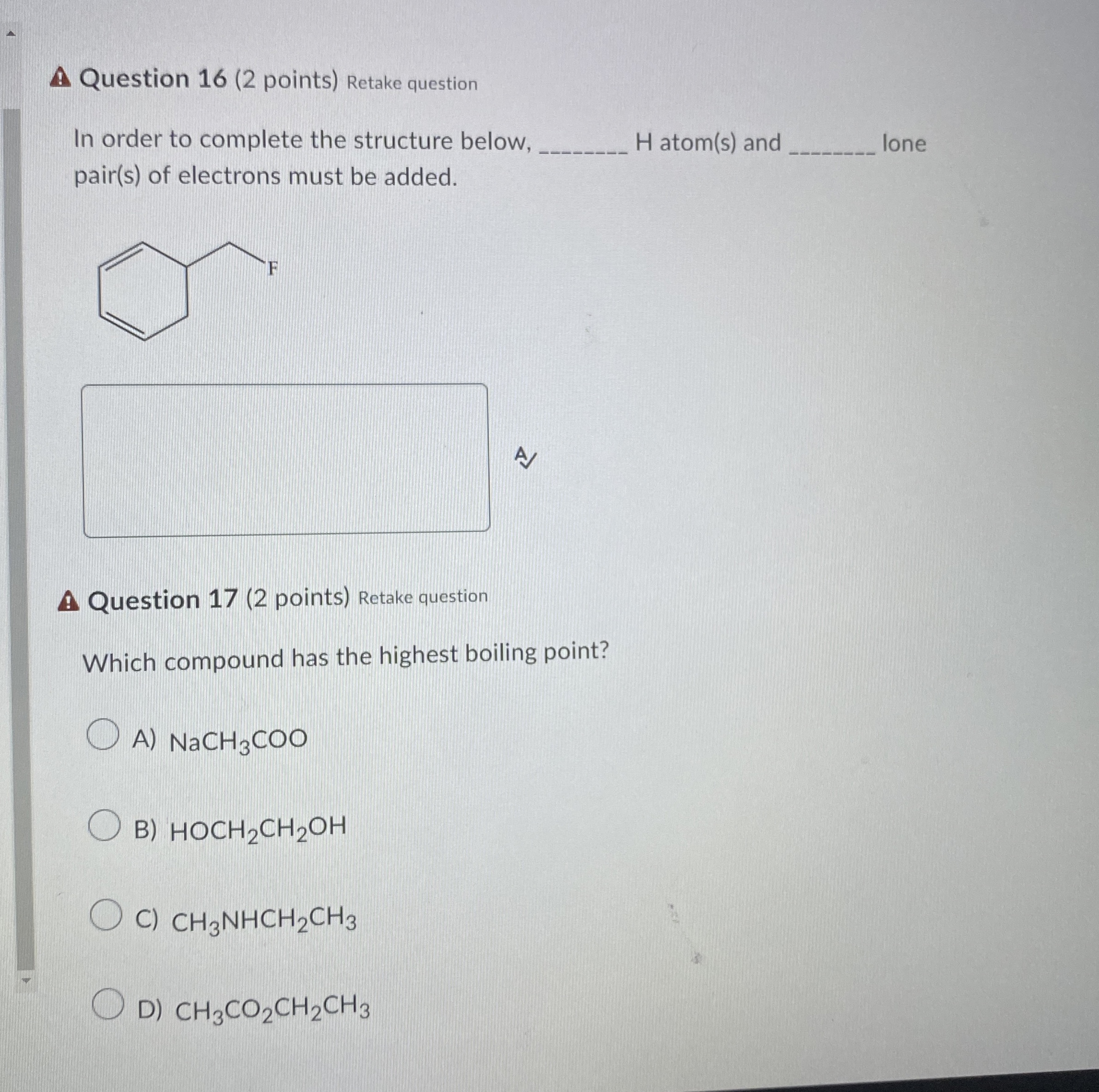 Solved Question 16 (2 ﻿points) ﻿Retake questionIn order to | Chegg.com