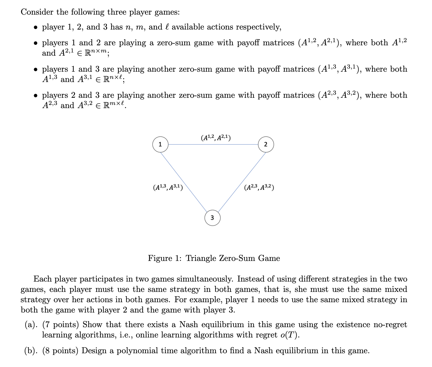 Solved Consider the following three player games:player | Chegg.com