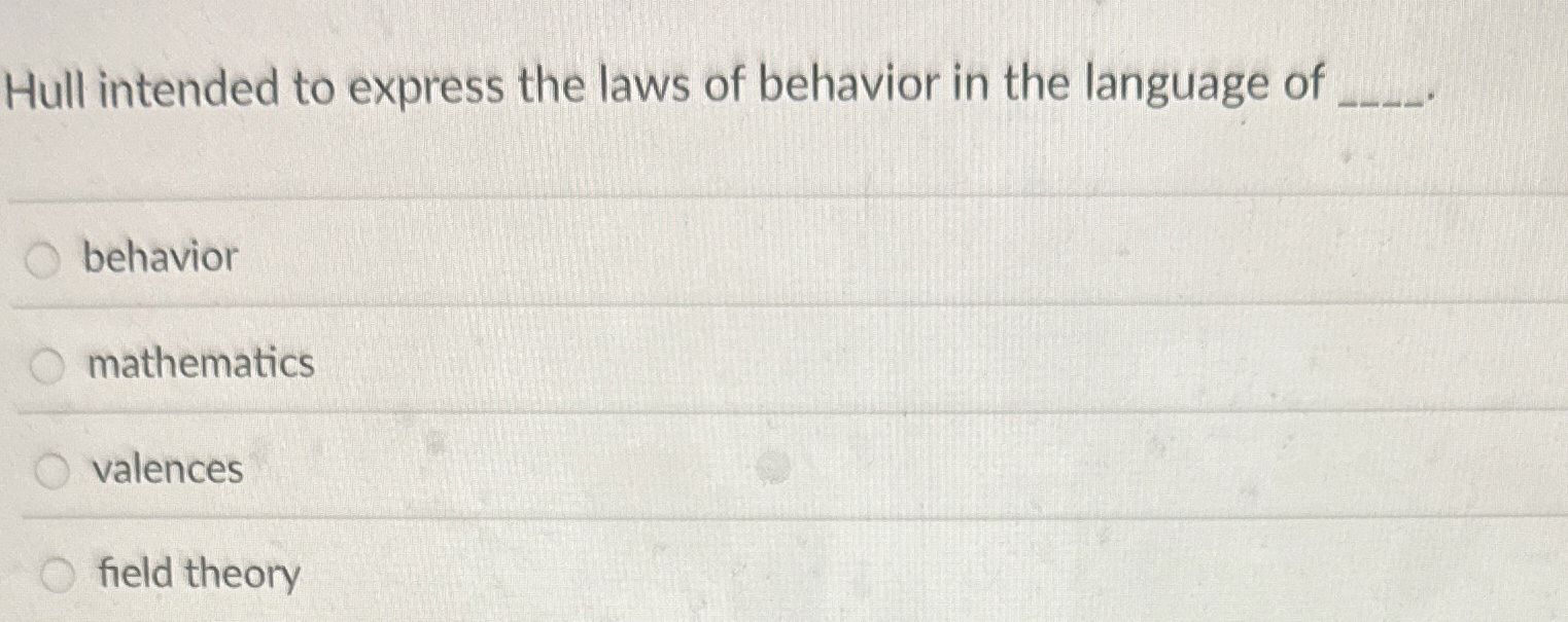 High Quality SOLUTION Hull intended to express the laws of behavior in ...