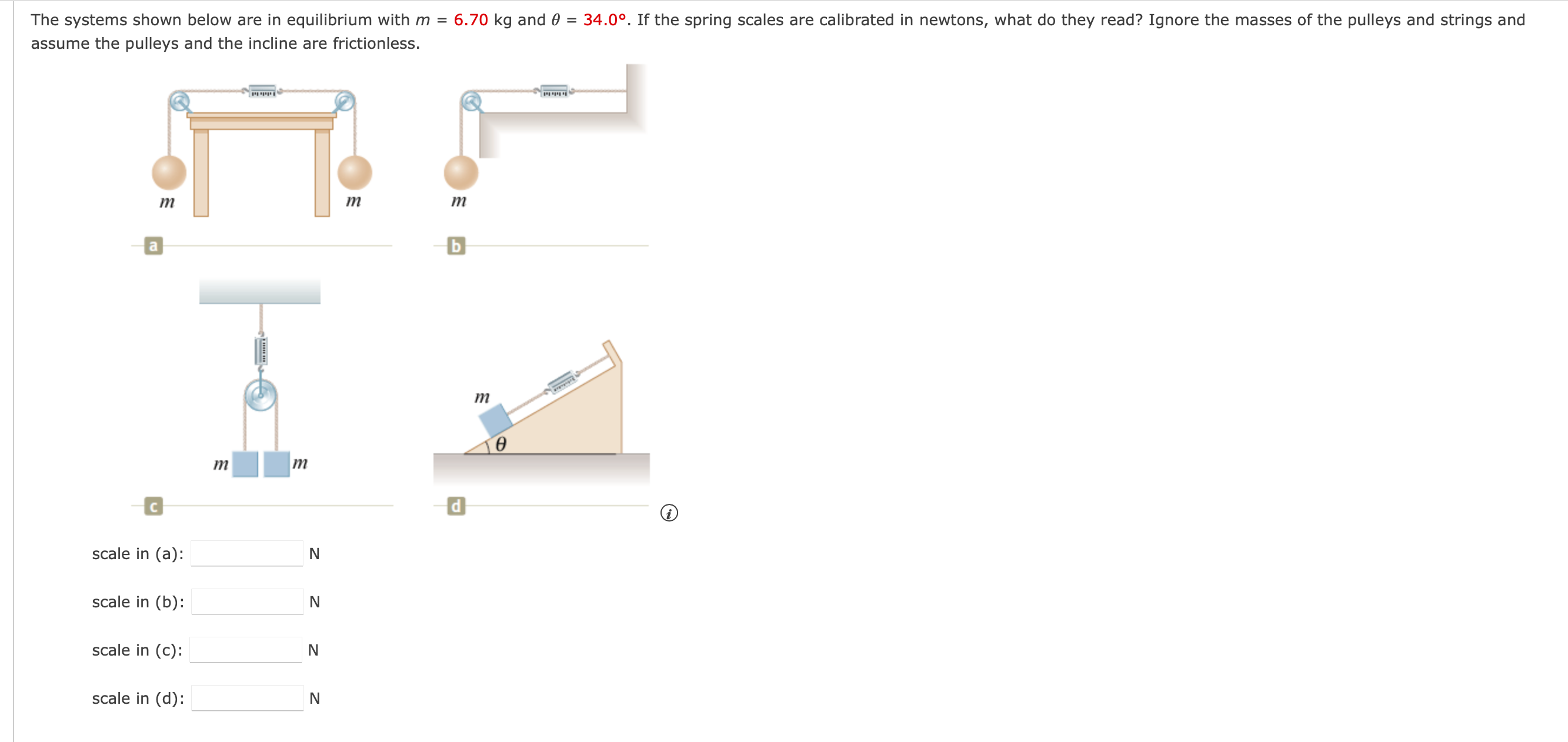 Solved assume the pulleys and the incline are | Chegg.com