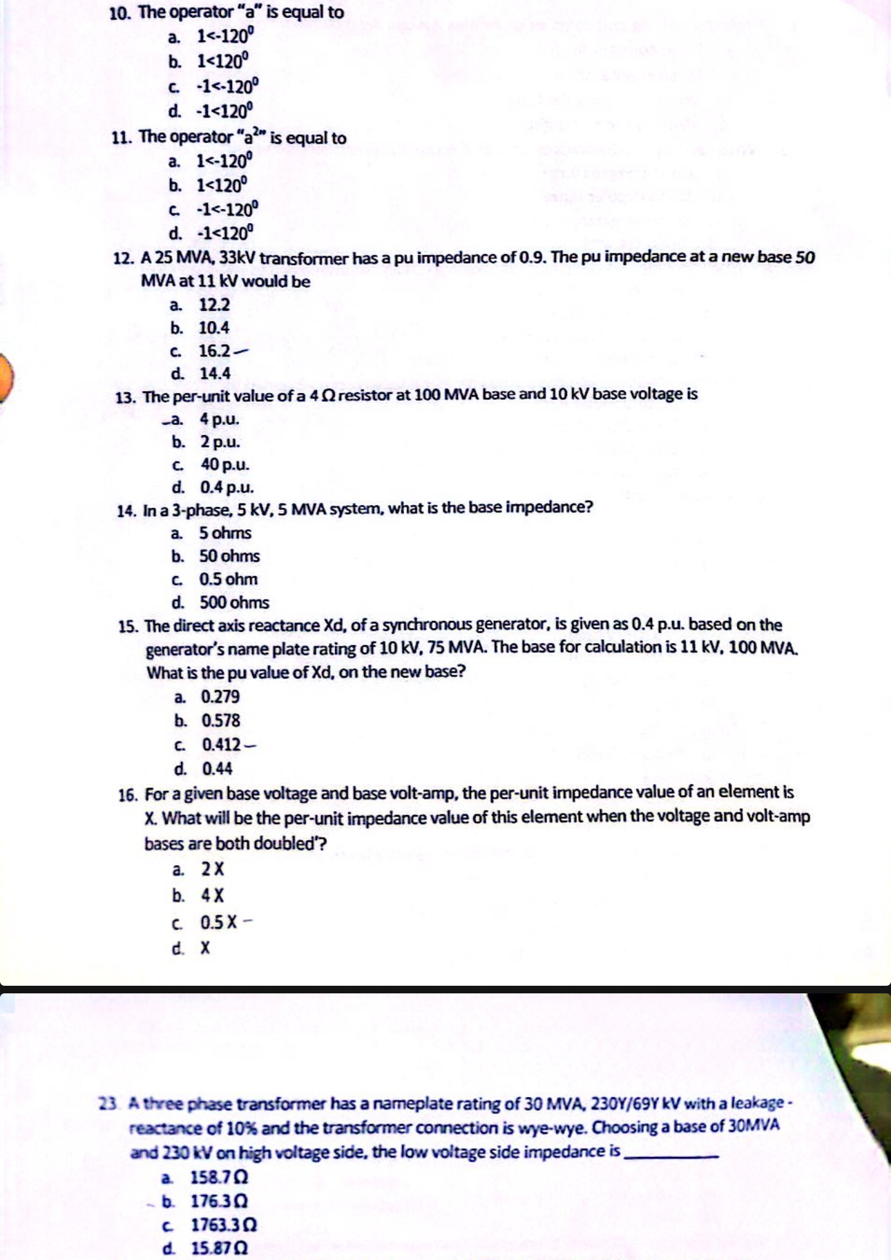 Solved The operator " a " ﻿is equal | Chegg.com